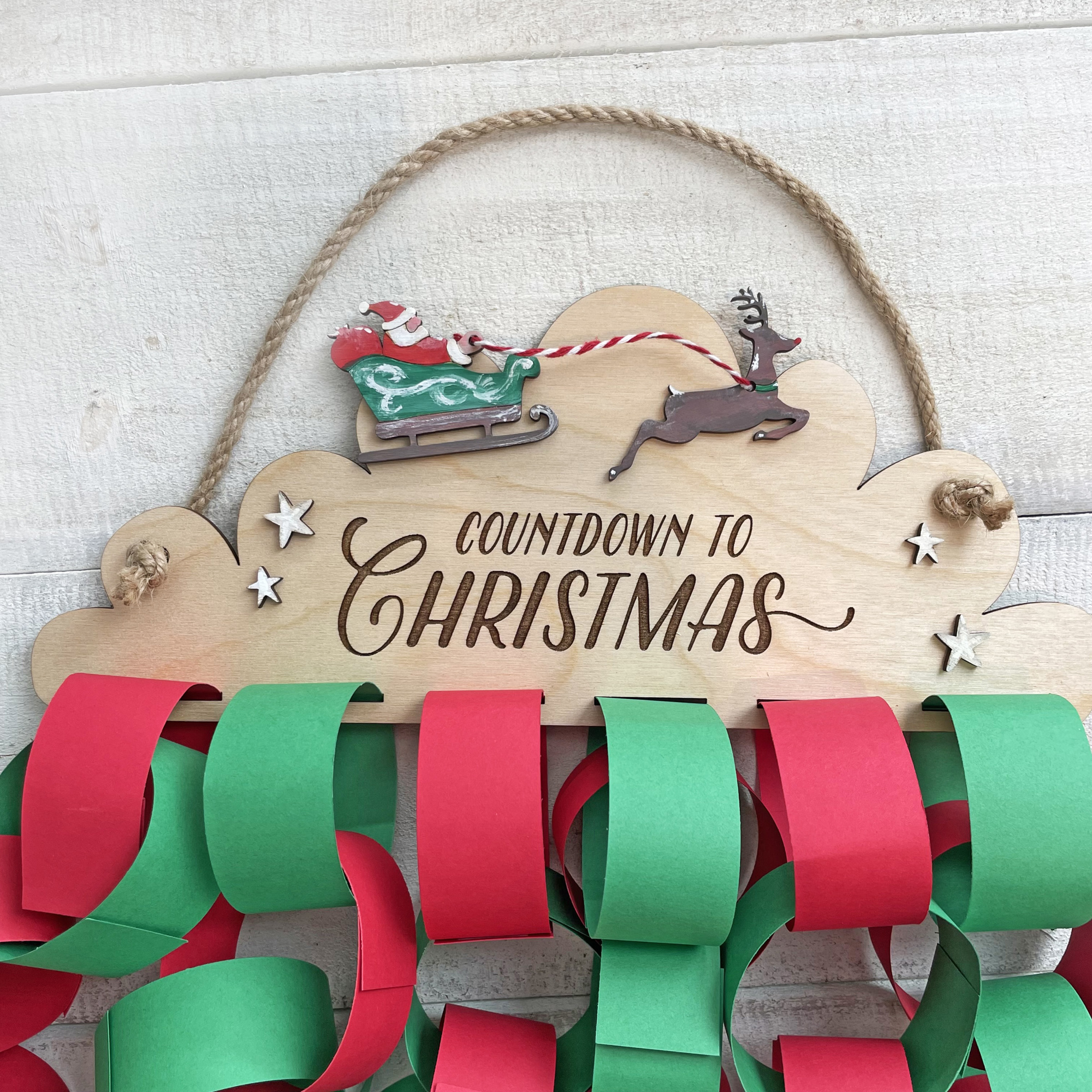 Countdown to Christmas - Paper Chain and Paint Craft Kit | Jane.com
